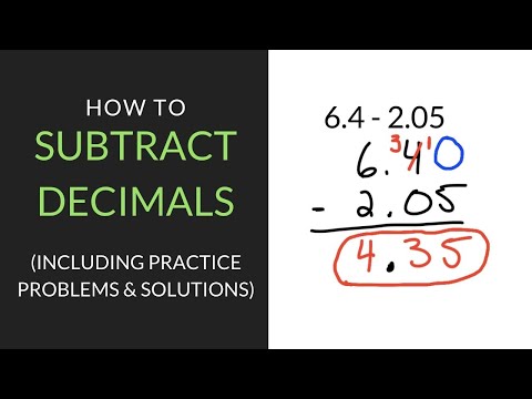 How to Subtract Decimals in 5 Easy Steps | Mathcation