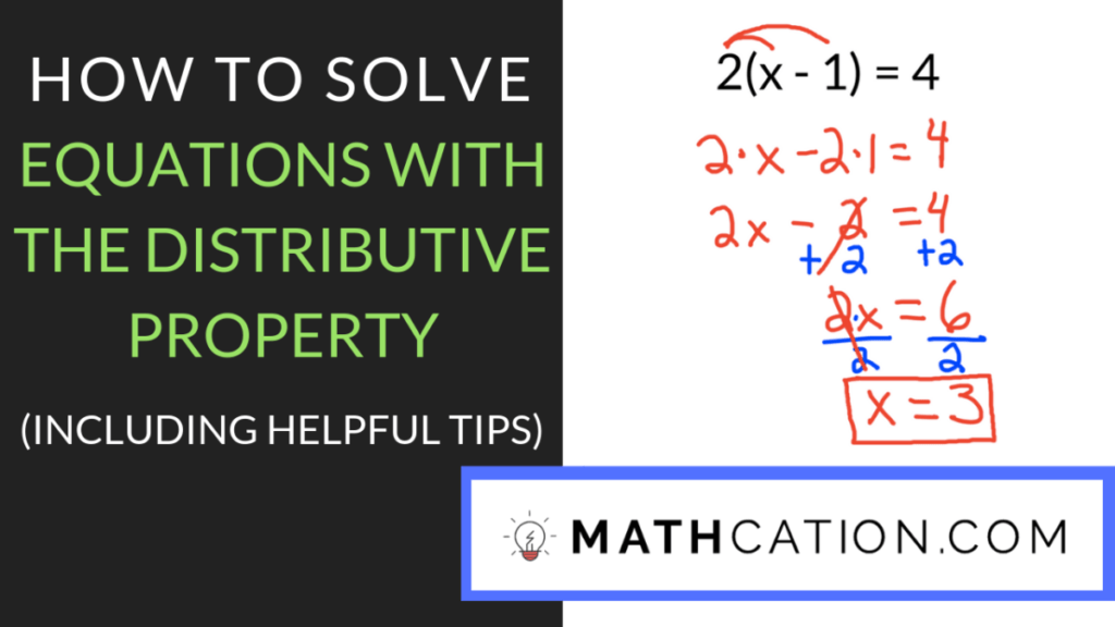 Distributive Property Equations Worksheet, Examples, And Formula