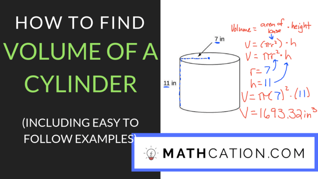 How To Find The Volume Of A Cylinder In 4 Easy Steps
