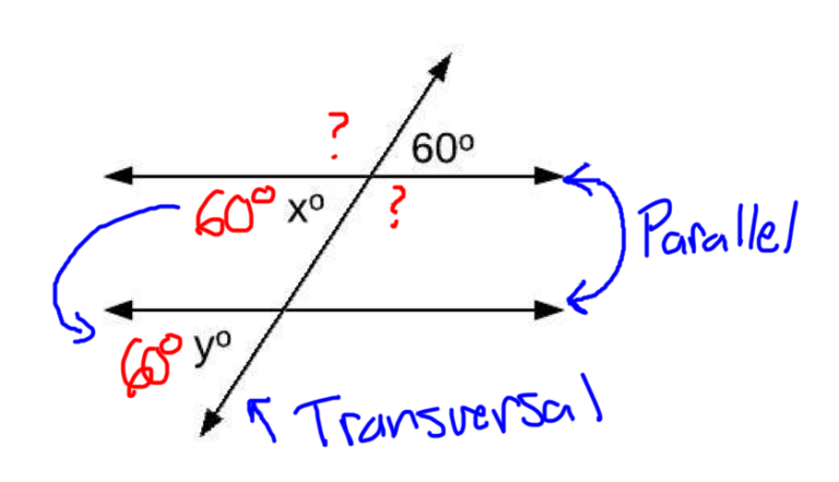 Parallel Lines Cut By A Transversal Worksheet, Examples, And Notes
