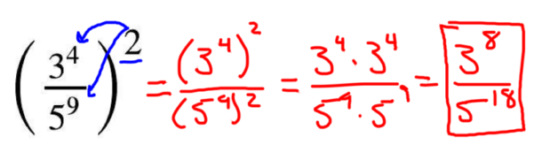 Power Of A Quotient Rule Examples, Worksheet, And Definition