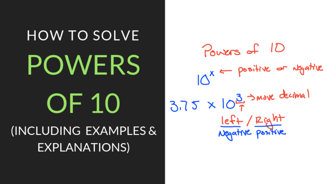 Powers Of 10 Worksheet, Video, And Definition