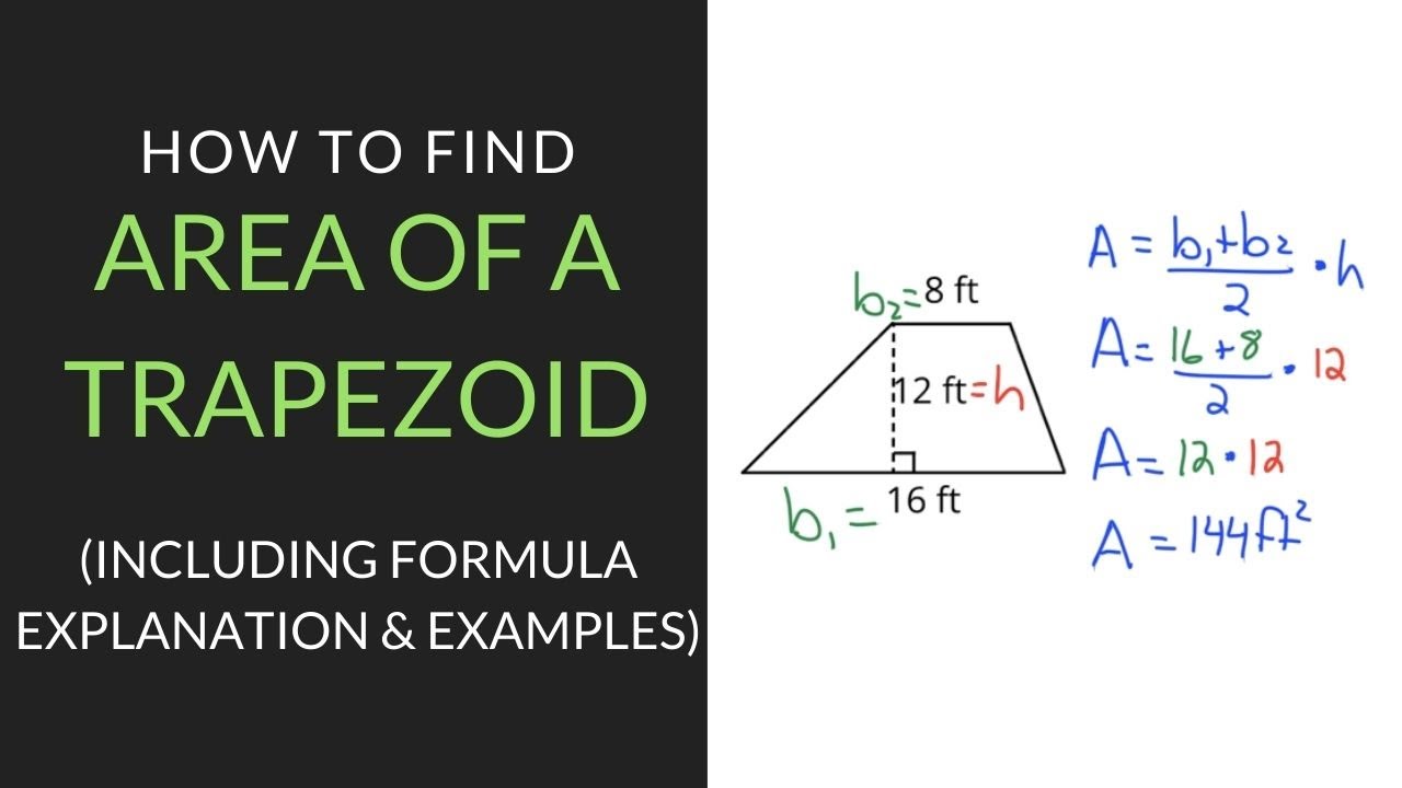 Trapezoide Area Area Of A Trapezoid (Key Stage 3)